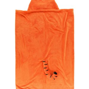 Lazy One Wearable Hooded Blanket for Kids, Animal Hooded Blanket (Tiger Blanket)