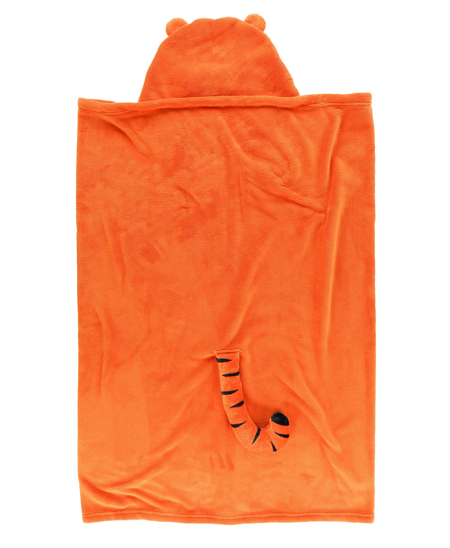 Lazy One Wearable Hooded Blanket for Kids, Animal Hooded Blanket (Tiger Blanket)