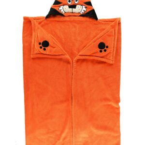 Lazy One Wearable Hooded Blanket for Kids, Animal Hooded Blanket (Tiger Blanket)