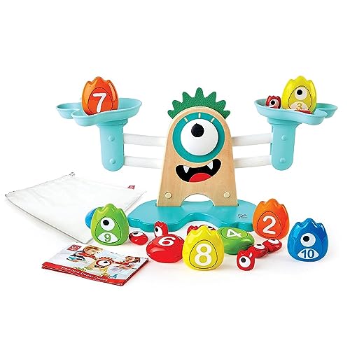 Hape Math Monster Scale Toy, STEAM Toy, L: 15, W: 7.1, H: 5.6 inch