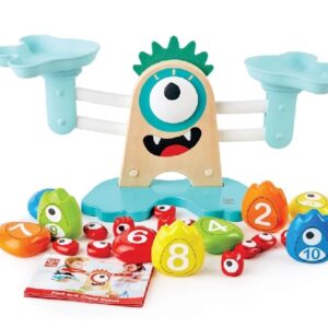 Hape Math Monster Scale Toy, STEAM Toy, L: 15, W: 7.1, H: 5.6 inch