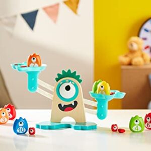 Hape Math Monster Scale Toy, STEAM Toy, L: 15, W: 7.1, H: 5.6 inch