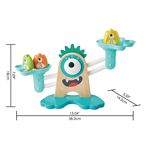 Hape Math Monster Scale Toy, STEAM Toy, L: 15, W: 7.1, H: 5.6 inch