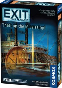 exit: theft on the mississippi | escape room game in a box| exit: the game – a kosmos game | family – friendly, card-based at-home escape room experience for 1 to 4 players, ages 12+