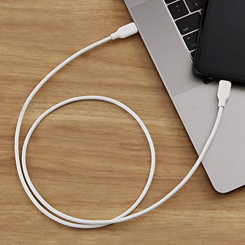 Amazon Basics USB-C to USB-C 2.0 Fast Charger Cable, 480Mbps Speed, USB-IF Certified, for Apple iPhone 15, iPad, Samsung Galaxy, Tablets, Laptops, 3 Foot, White