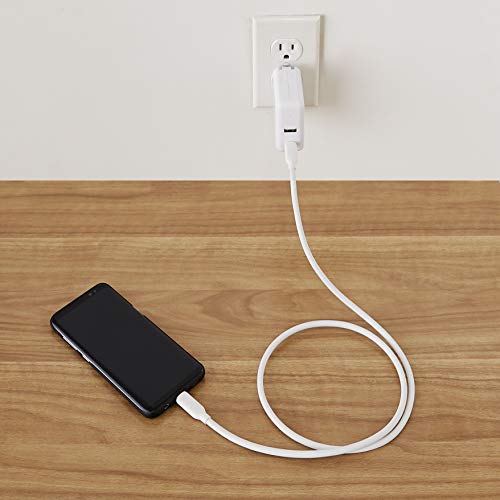 Amazon Basics Fast Charging 60W USB-C3.1 Gen1 to USB-C Cable - 3-Foot, White