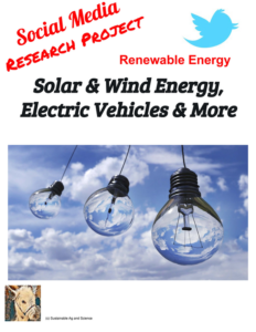 solar & wind energy, electric vehicles & more - social media lesson plan research project