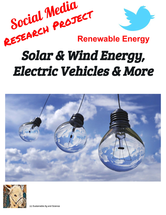 Solar & Wind Energy, Electric Vehicles & More - Social Media Lesson Plan Research Project