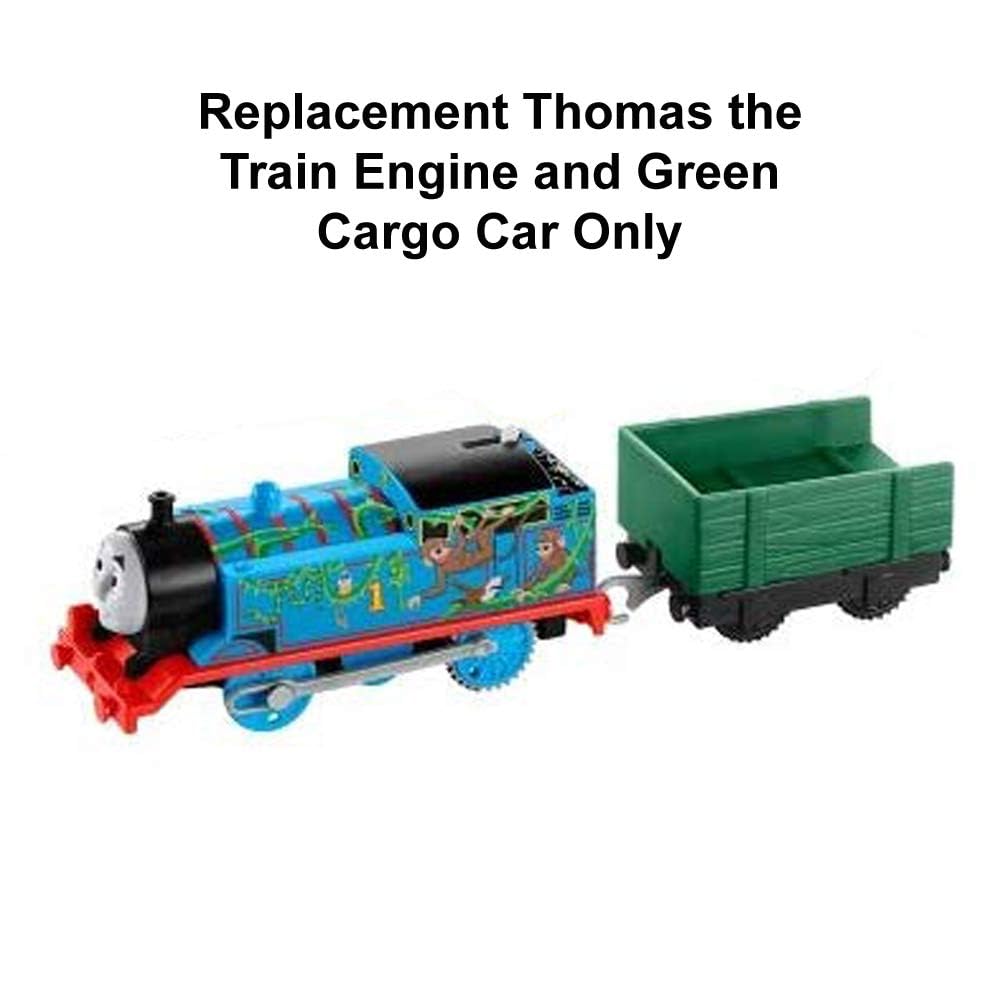 Replacement Parts for Monkey Palace Set - Fisher-Price Thomas & Friends Trackmaster Monkey Palace Train Set FXX65 ~ Replacement Thomas The Train Engine and Green Cargo Car