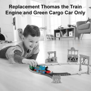 Replacement Parts for Monkey Palace Set - Fisher-Price Thomas & Friends Trackmaster Monkey Palace Train Set FXX65 ~ Replacement Thomas The Train Engine and Green Cargo Car