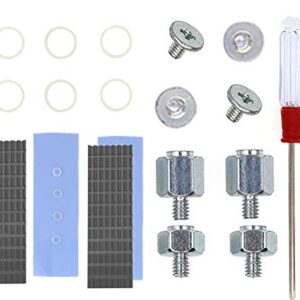 QTEATAK 2Pcs PCIe NVMe M.2 2280 SSD Heatsinks Cooler & Mounting Screws Screwdriver Kit…