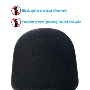 Pop Filter for Blue Yeti X Mic - Foam Microphone Windscreen Cover with Velvet-like Fabric Covering to Reduce Mic Noises by YOUSHARES