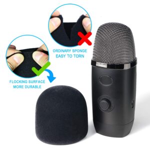 Pop Filter for Blue Yeti X Mic - Foam Microphone Windscreen Cover with Velvet-like Fabric Covering to Reduce Mic Noises by YOUSHARES