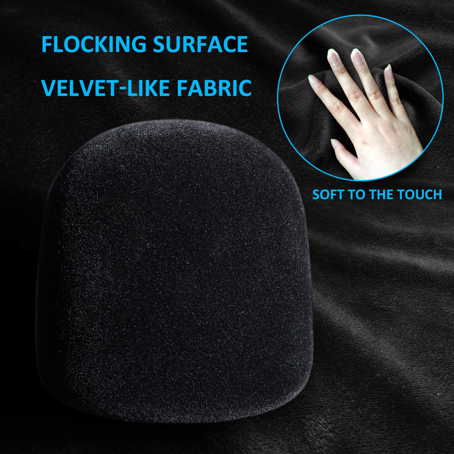 Pop Filter for Blue Yeti X Mic - Foam Microphone Windscreen Cover with Velvet-like Fabric Covering to Reduce Mic Noises by YOUSHARES