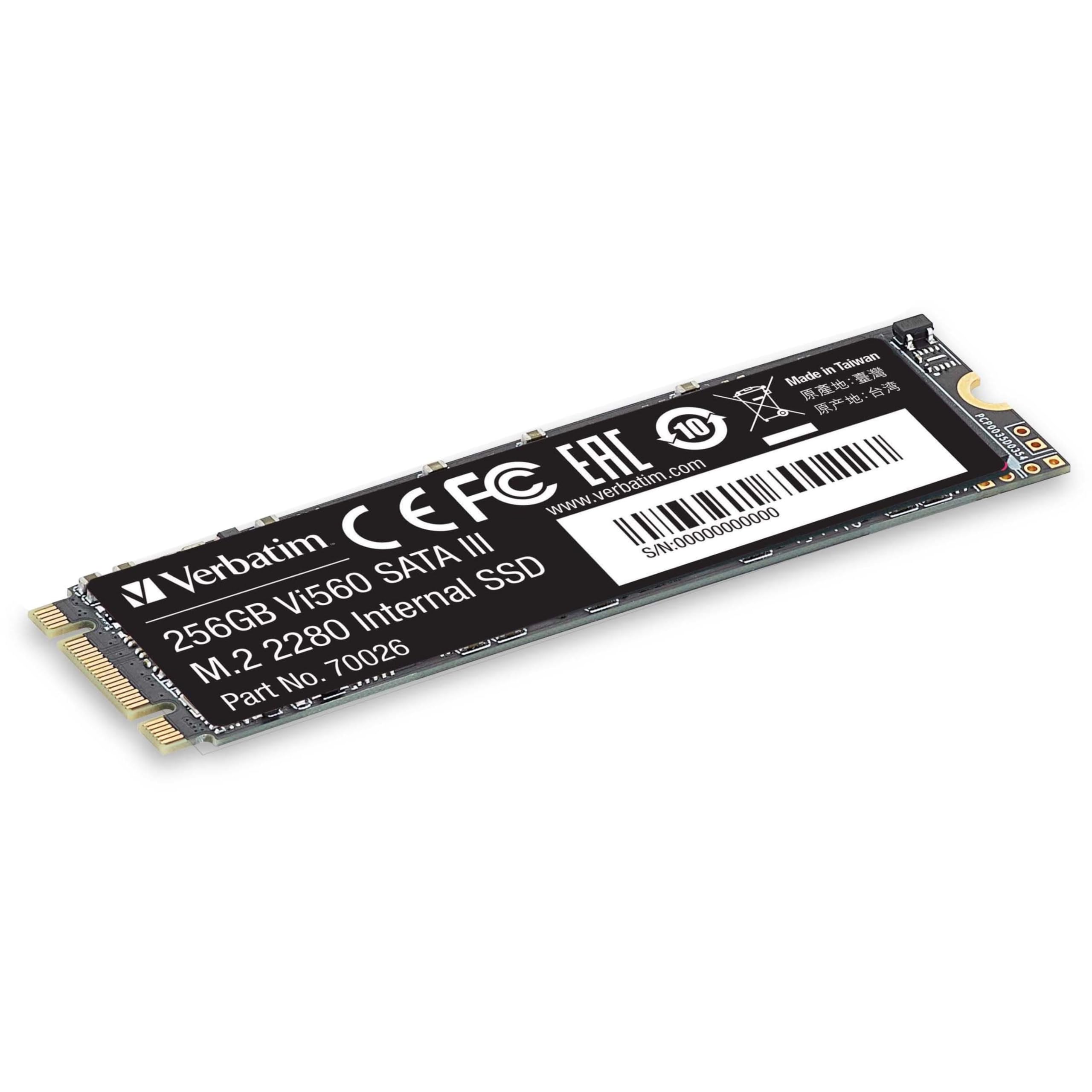 Verbatim 256GB Vi560 SATA III M.2 2280 Internal SSD