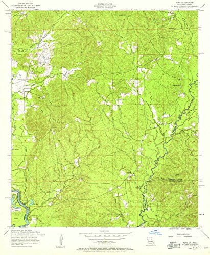 1954 Toro, LA - Louisiana - USGS Historical Topographic Map : 44in x 55in