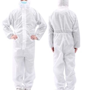 Protective Coverall Disposable Heavy Duty Painters Coveralls, Safety Protective Painting Protection Coveralls with Zipper Front, Elastic Wrist and Ankle Cuffs fits White Universal Size