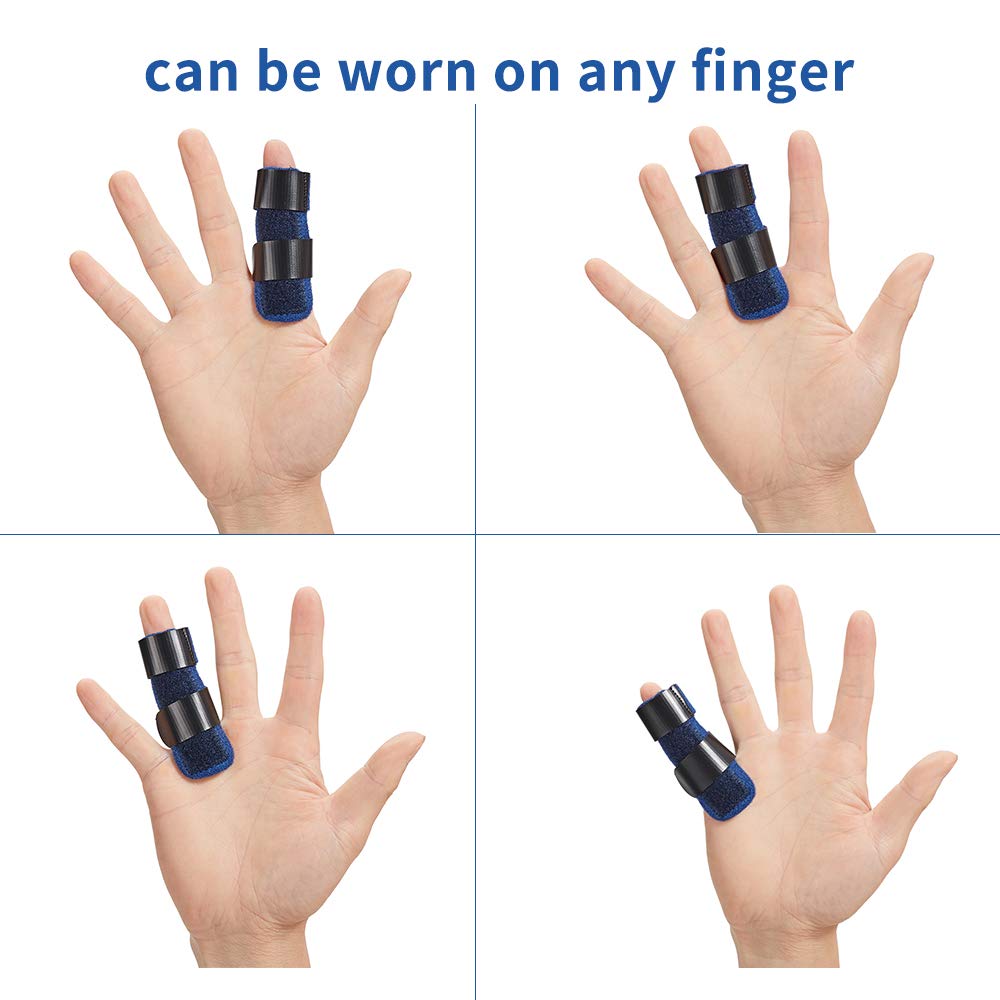 ACKEIVTO Finger Splint, Mallet Finger Brace for Index, Middle, Ring Finger - Tendon Release & Pain Relief