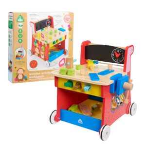 early learning centre wooden activity train developmental table, kids toys for ages 12 month, amazon exclusive