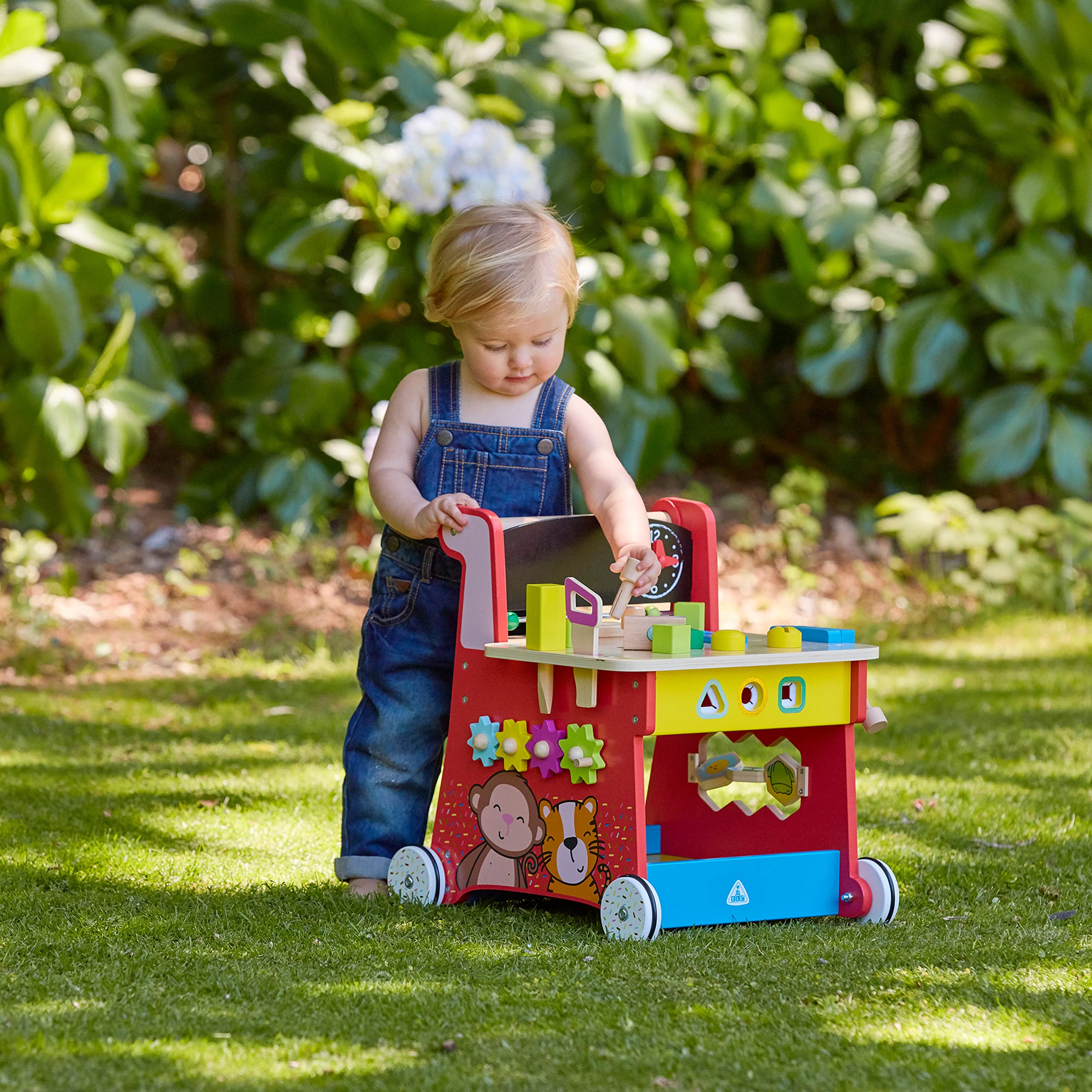 Early Learning Centre Wooden Activity Train Developmental Table, Kids Toys for Ages 12 Month, Amazon Exclusive