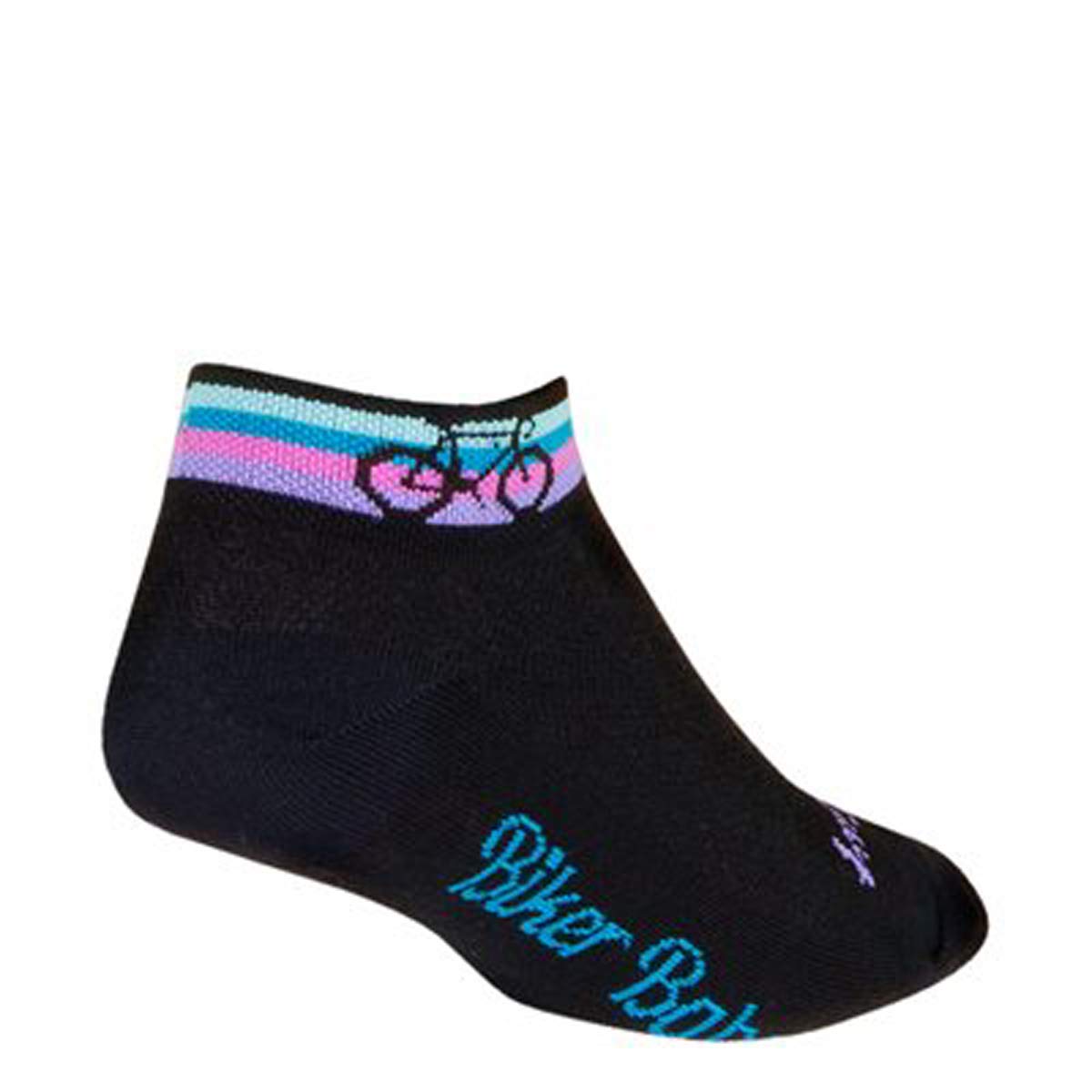 SockGuy Women's 2in BikerBabe Cycling/Running Socks (BikerBabe - S/M)