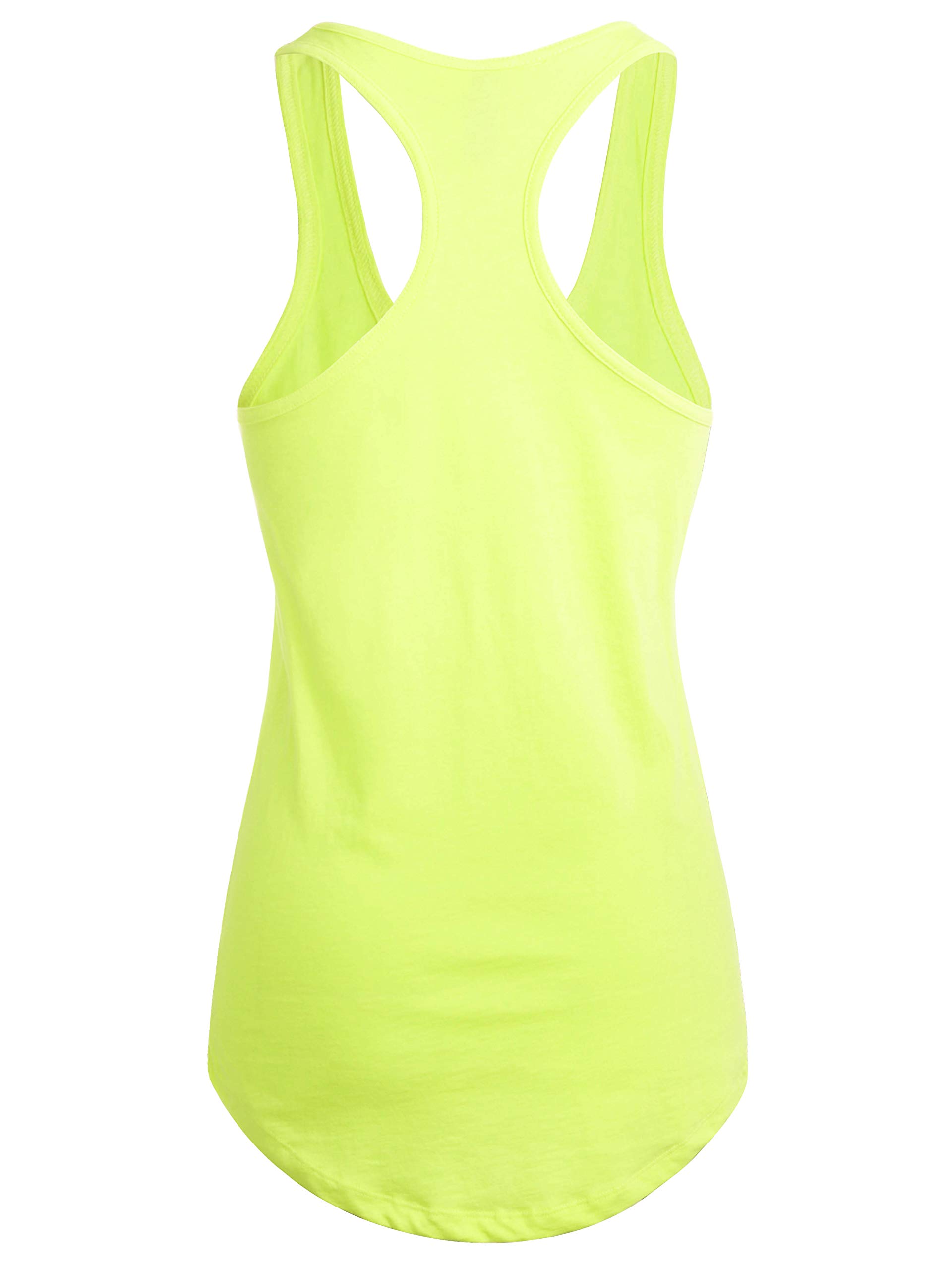 Womens Active Racerback Tank Top Soft Casual Sleeveless Workout Gym Yoga Tee Shirt Jersey (Small, 3hcb01_Cucumber)