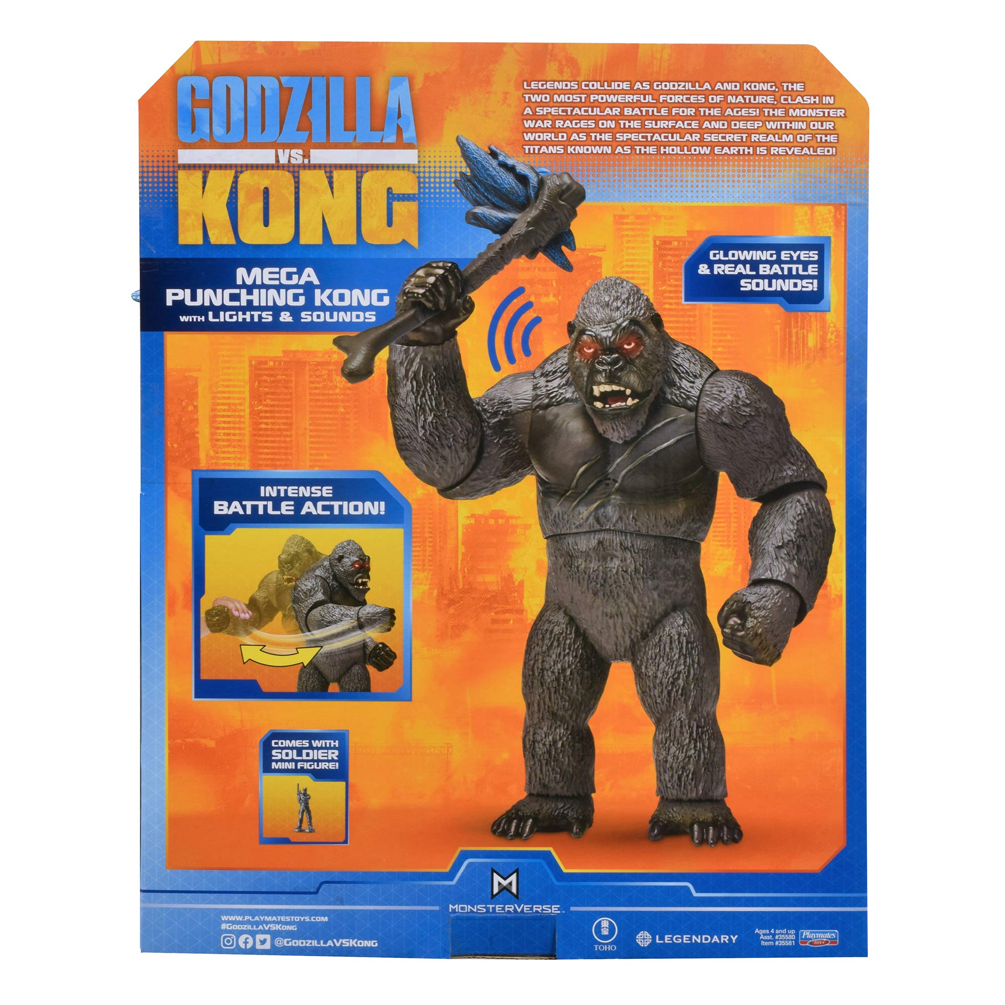 Godzilla vs Kong 13" Mega Kong Figure with Lights & Sounds