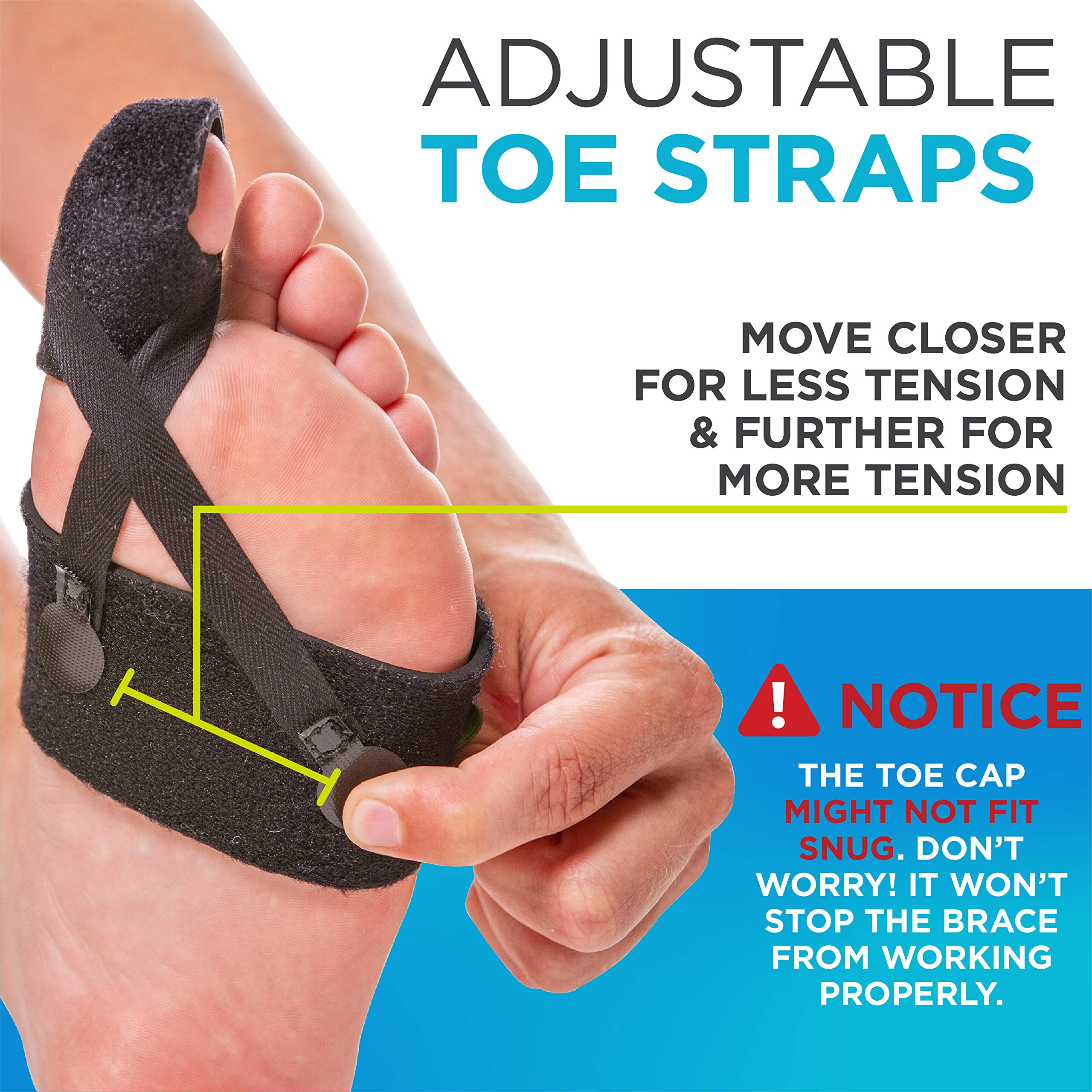 BraceAbility Turf Toe Brace - Soft Big Toe Taping Splint Straightener Wrap with Support Straps for Sprains and Hallux Rigidus Relief (Right Foot)