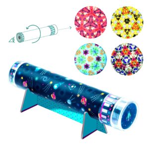 DJECO DIY Space Kaleidoscope - Build Your Own & See Space Wonders for School or Gifts - Fun & Creative for Family & Friends, Educational STEM Toy Space Crafts for Kids Ages 7+