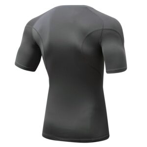 Milin Naco Compression Shirts for Men Short Sleeve Compression T Shirts Mens Compression Undershirts UPF 50+ Rash Guard