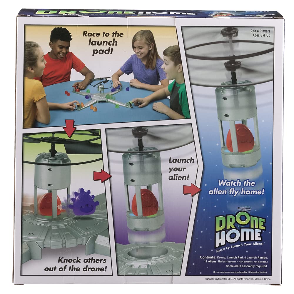 Drone Home — First Ever Game with a Real, Flying Drone — Great, Family Fun — for 2-4 Players — for Ages 8+