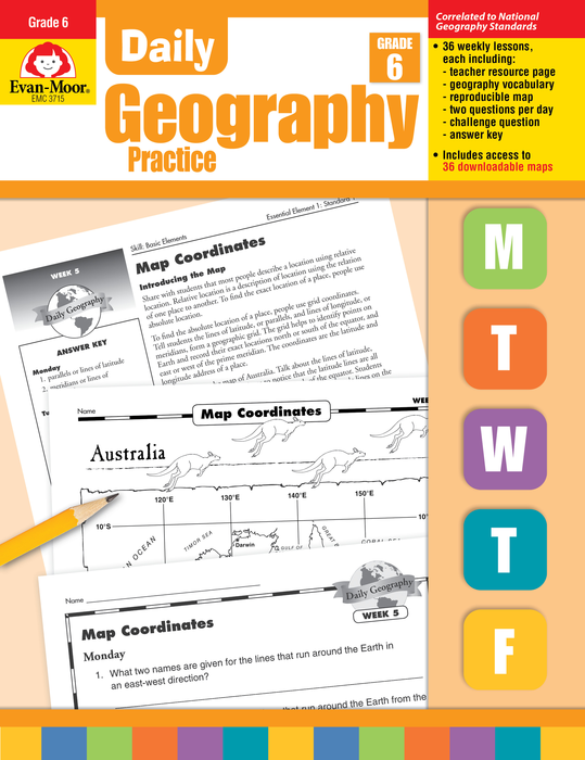 Daily Geography Practice, Grade 6 - Teacher's Edition, E-Book