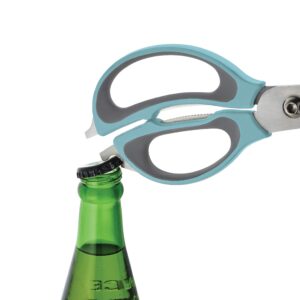 Farberware 4-in-1 Kitchen Shears, 2-Piece, Aqua and Gray