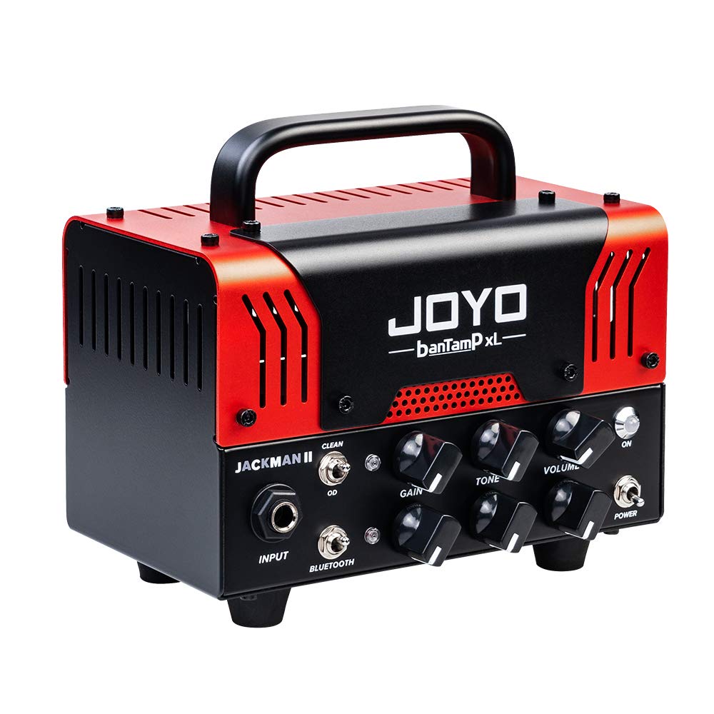 JOYO Jackman II BanTamp XL Series Mini Amp Head 20 Watt Preamp 2 Channel Hybrid Tube Guitar Amplifier with Bluetooth (Red)