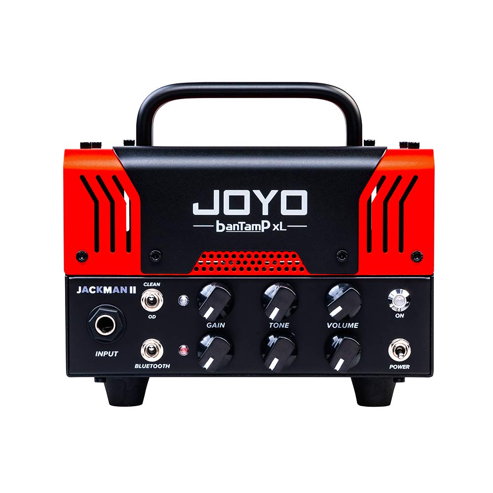 JOYO Jackman II BanTamp XL Series Mini Amp Head 20 Watt Preamp 2 Channel Hybrid Tube Guitar Amplifier with Bluetooth (Red)