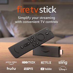 Certified Refurbished Fire TV Stick with Alexa Voice Remote (includes TV controls) | HD streaming device | 2020 release