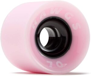 hawgs supremes 78a longboard wheels - pink - 70mm