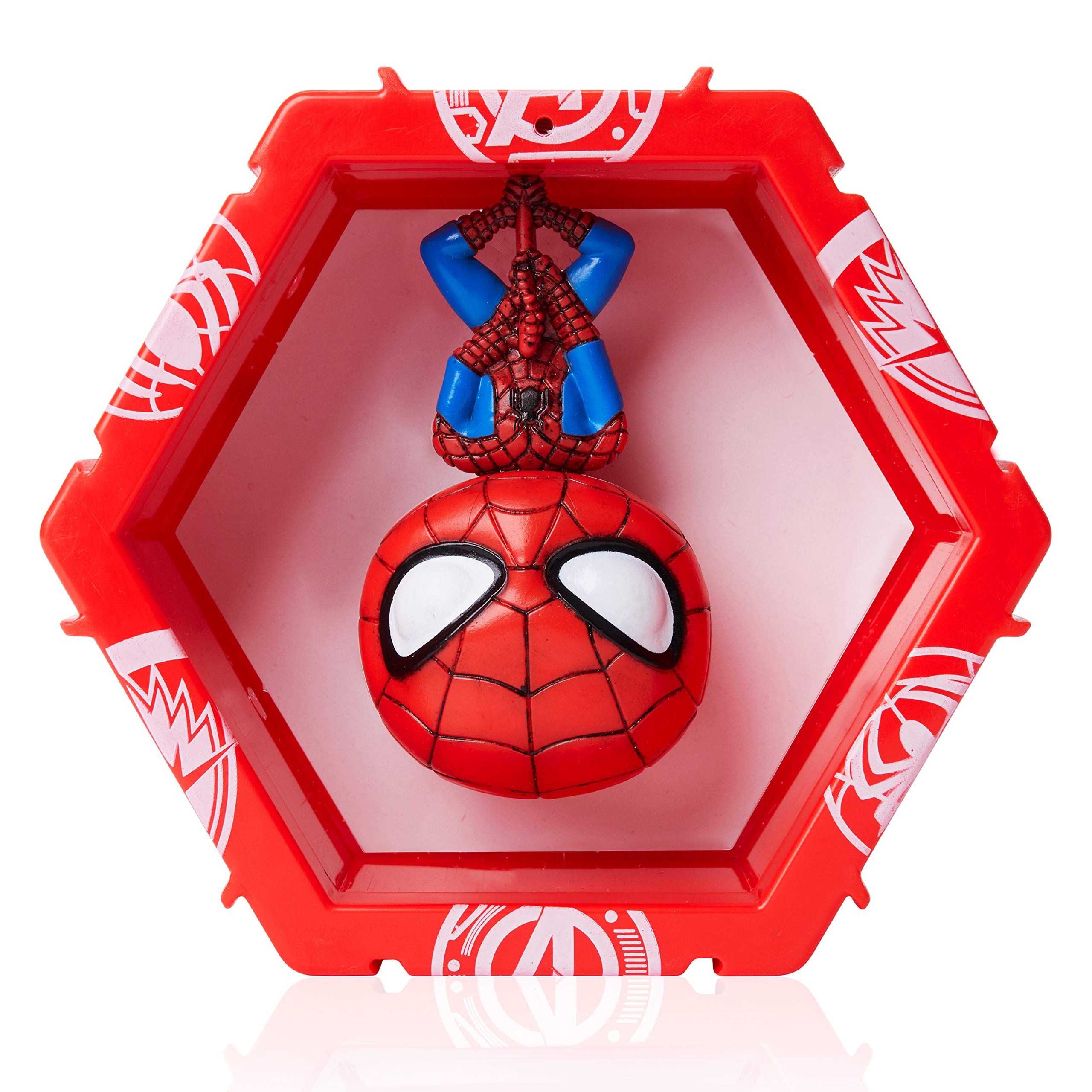 WOW! PODS Avengers Collection - Spider-Man | Superhero Light-Up Bobble-Head Figure | Official Marvel Collectable Toys & Gifts