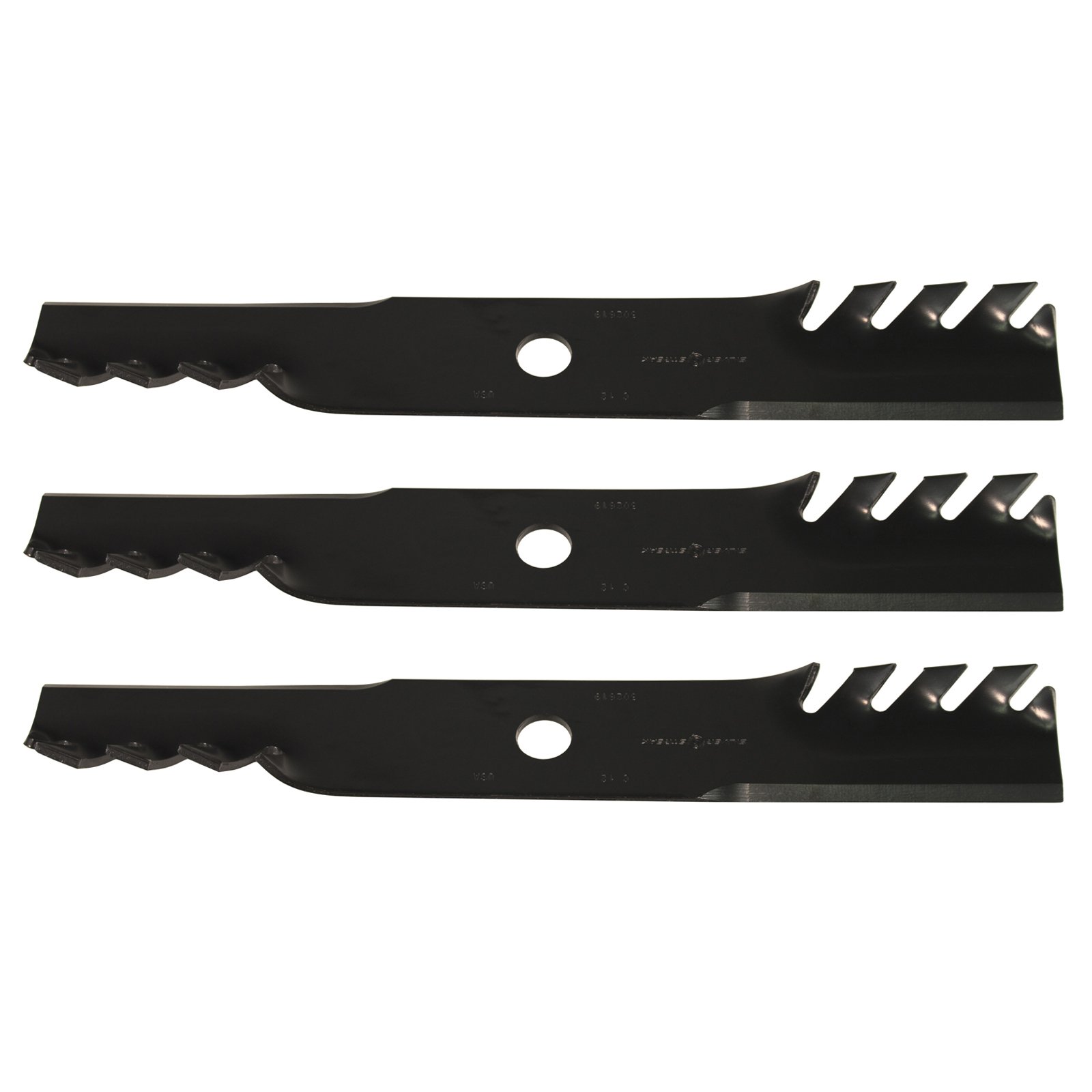 USA Mower Blades (3) Toothed for Exmark 103-6382, Toro 109-6873 36" 52" Deck