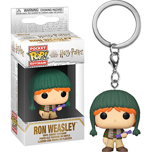 Funko Pop! Keychain: Harry Potter Holiday - Ron Weasley, Multicolor (51205)