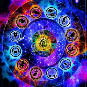 Studio B Zodiac Chart NonFlocked Blacklight Cool Wall Decor Art Print Poster 24x36