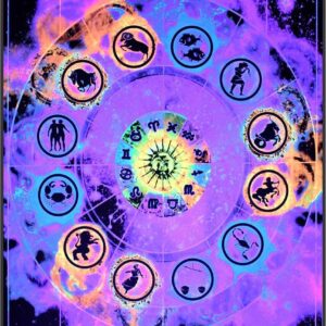 Studio B Zodiac Chart NonFlocked Blacklight Cool Wall Decor Art Print Poster 24x36