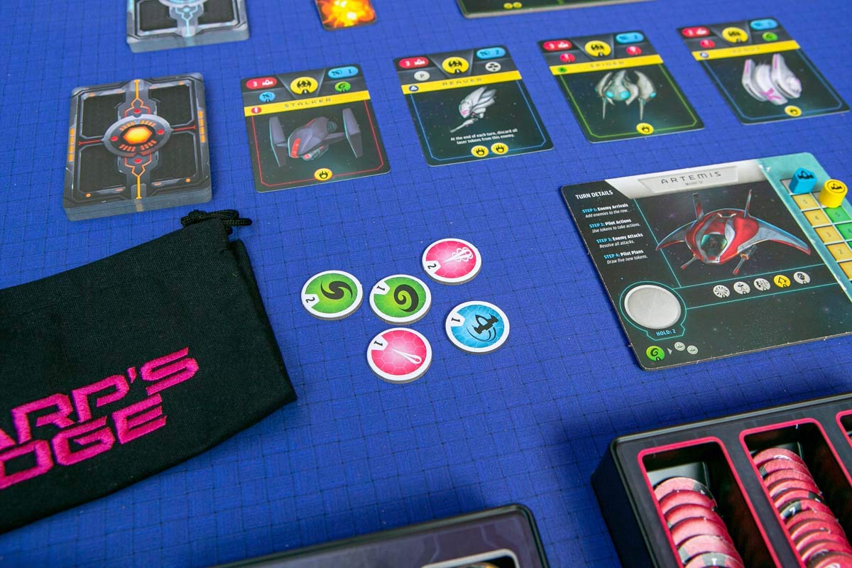 Renegade Game Studios Warp's Edge | A Solo bag-building Game of Epic Space Combat for Ages 10+