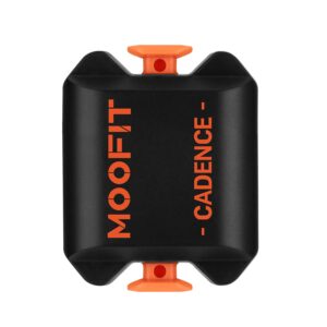 moofit cadence sensor bluetooth/ant+ ip67 waterproof wireless rpm cycling spin bike cadence sensor for wahoo/zwift/openrider/endomondo/tacx/trainerroad (moofit app unavailable)