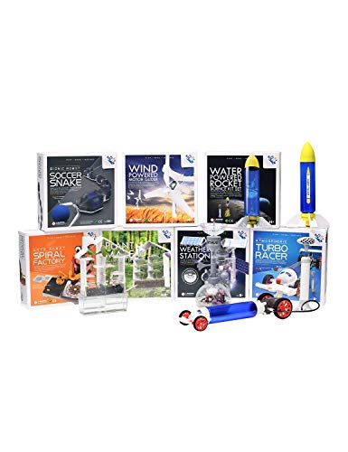 PLAYSTEM Atmospheric Turbo Racer Air Pressure Learning Kit-Assemble an air pressured race car - Engineering Stem Toys - Educational Gift for Kids & Teens, Boys & Girls