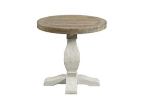 martin svensson home napa, end table, white stain and reclaimed natural