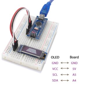 WayinTop 3PCS 0.91 inch OLED Display Module IIC 128x32 OLED Screen Driver DC 3.3V~5V for Arduino ESP32 ESP8266 AVR PIC STM32 for Raspberry pi (White)