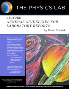 middle school and high school physical science - lecture: guidelines for laboratory reports