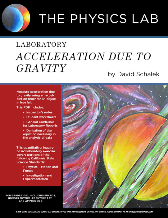 High School Physics - Laboratory: Acceleration Due To Gravity