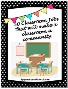 30 classroom jobs that will make a classroom a community polka dot pattern